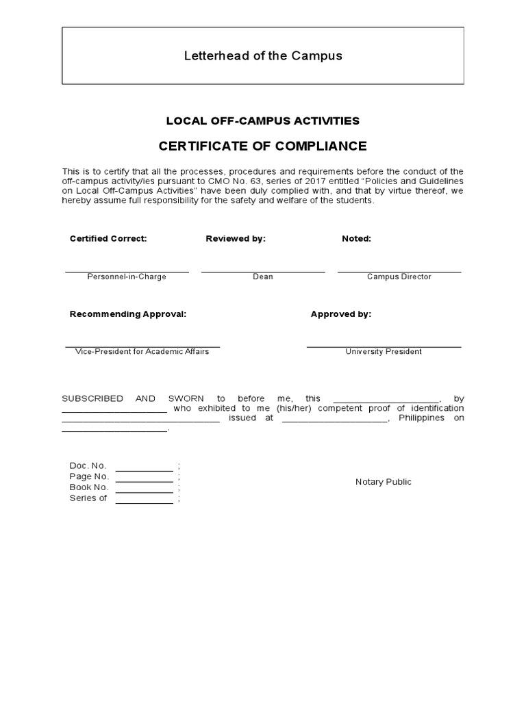 Bpsu Local Off Campus Activity Template | PDF | Curriculum | Franchising