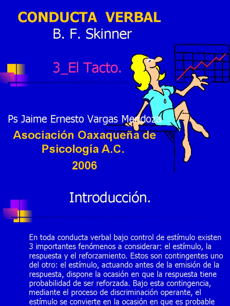 Conducta Verbal | PDF | Reforzamiento | Ciencias del comportamiento