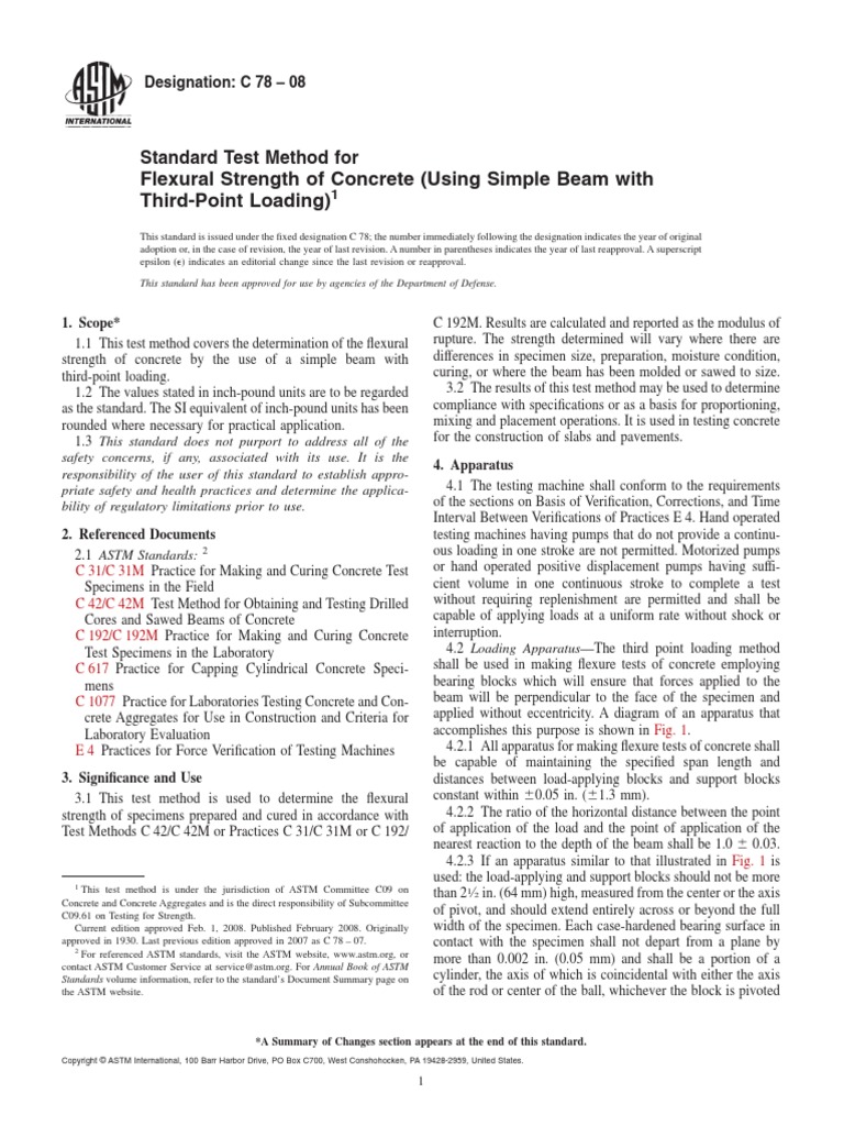 Astm C 78 PDF | PDF