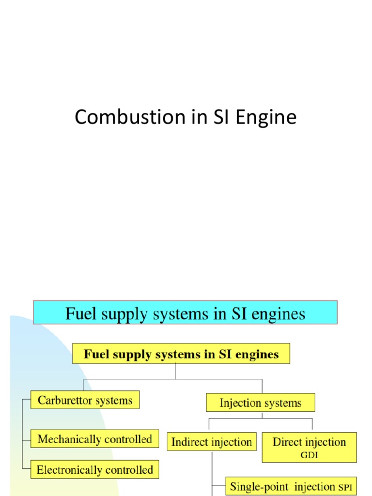 Combustion in SI Engine | PDF