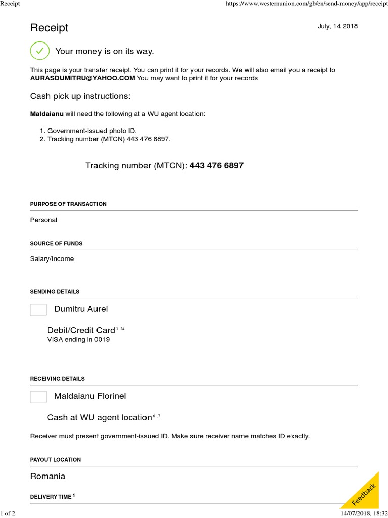 Receipt | PDF | Debit Card | Credit Card