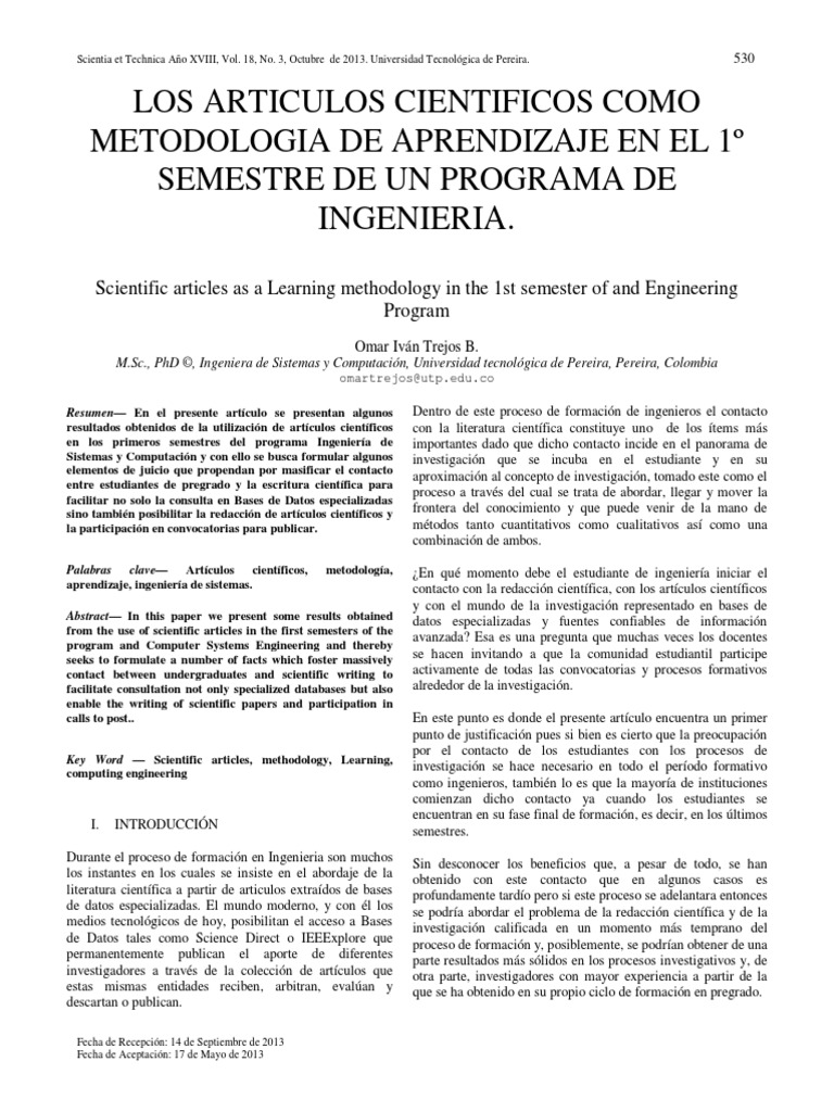 articulo-cientifico.pdf | Aprendizaje | Conocimiento