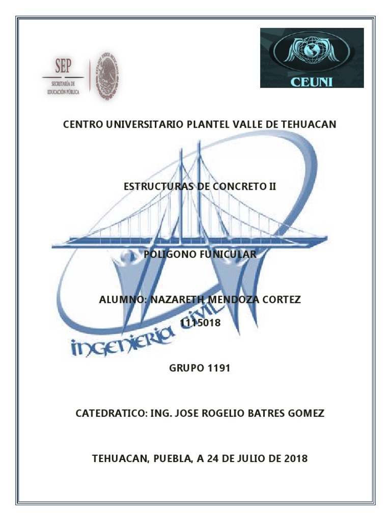 Poligono Funicular | PDF | Ecuaciones | Fuerza