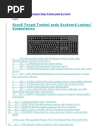 Kumpulan Kode Rahasia Pada Keyboard Laptop Dan Komputer | PDF | Komputer