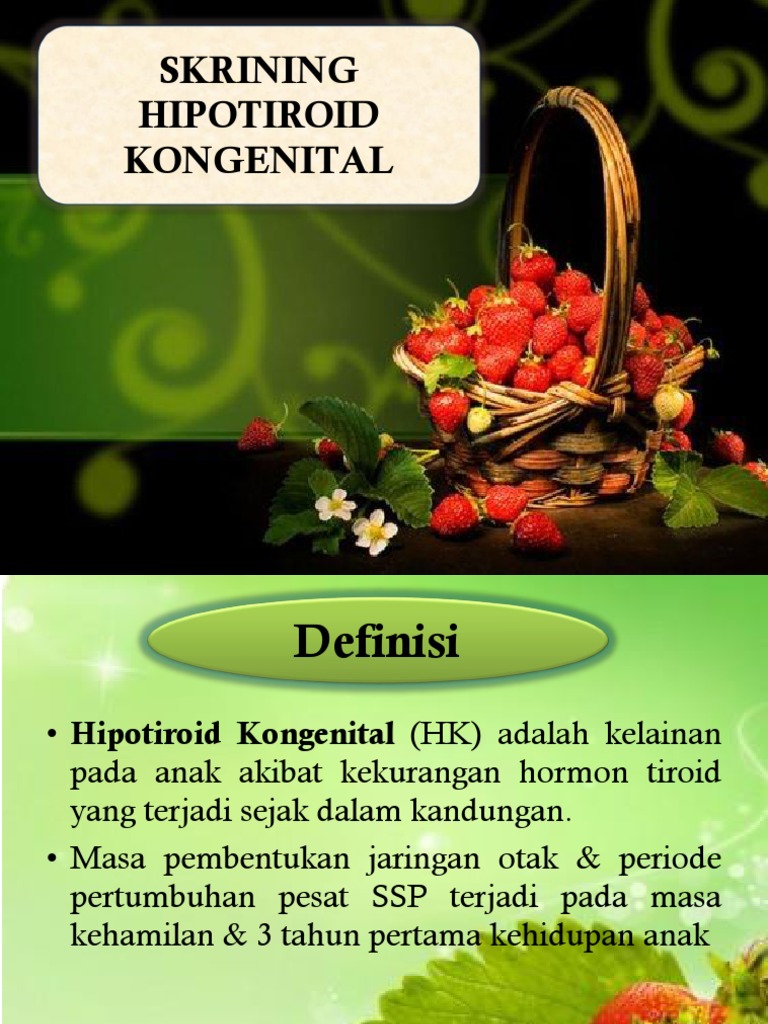 Hipotiroid Kongenital | PDF