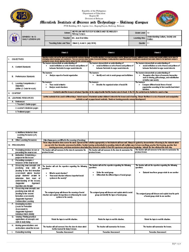 Microlink Institute of Science and Technology - Baliwag Campus | PDF ...