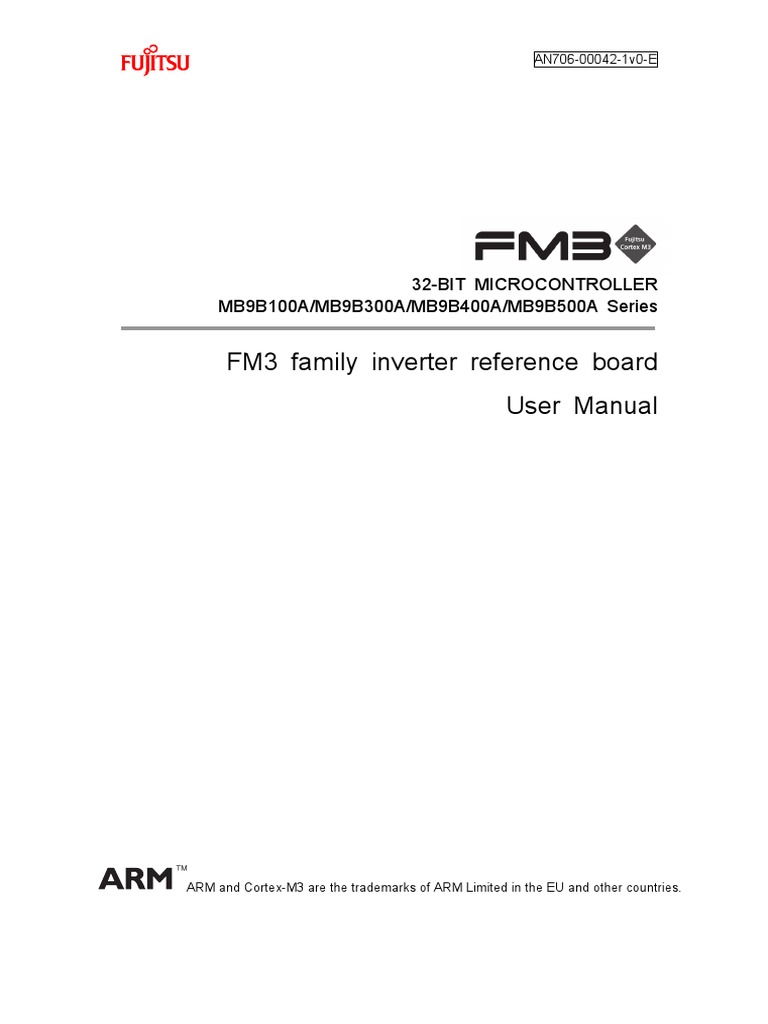 FM3 Family Inverter Reference Board User Manual: 32-Bit Microcontroller ...