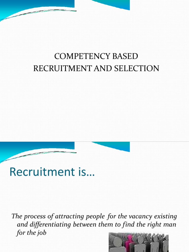 Competency Based Recruitment | PDF | Competence (Human Resources ...