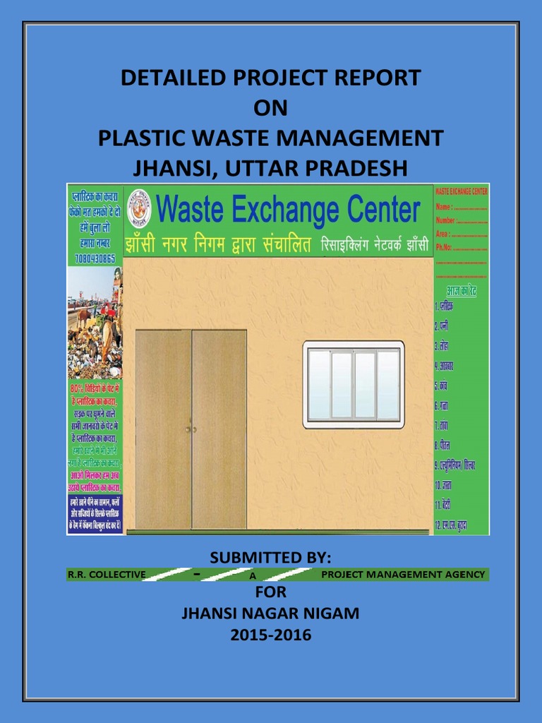 Jhansi Plastic Waste Management Report | PDF | Recycling | Waste Management