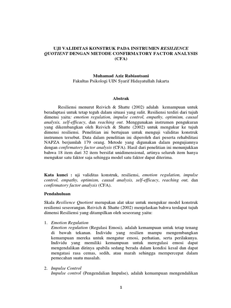 Jurnal Uji Validitas Syaiful Bahri | PDF