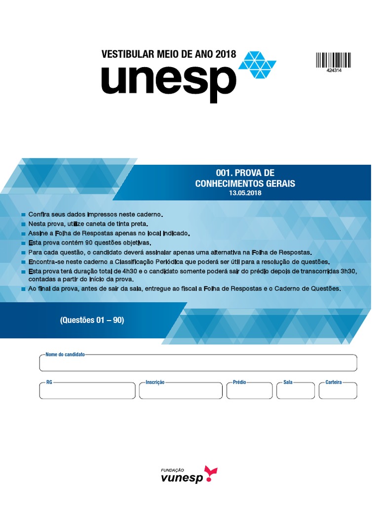Prova Unesp | PDF | África | Escravidão