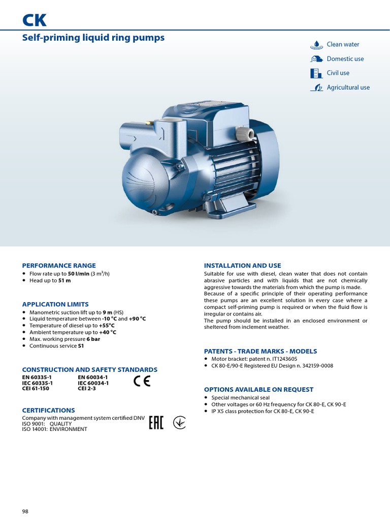 Fuel Pump Specs | PDF | Pump | Diesel Engine