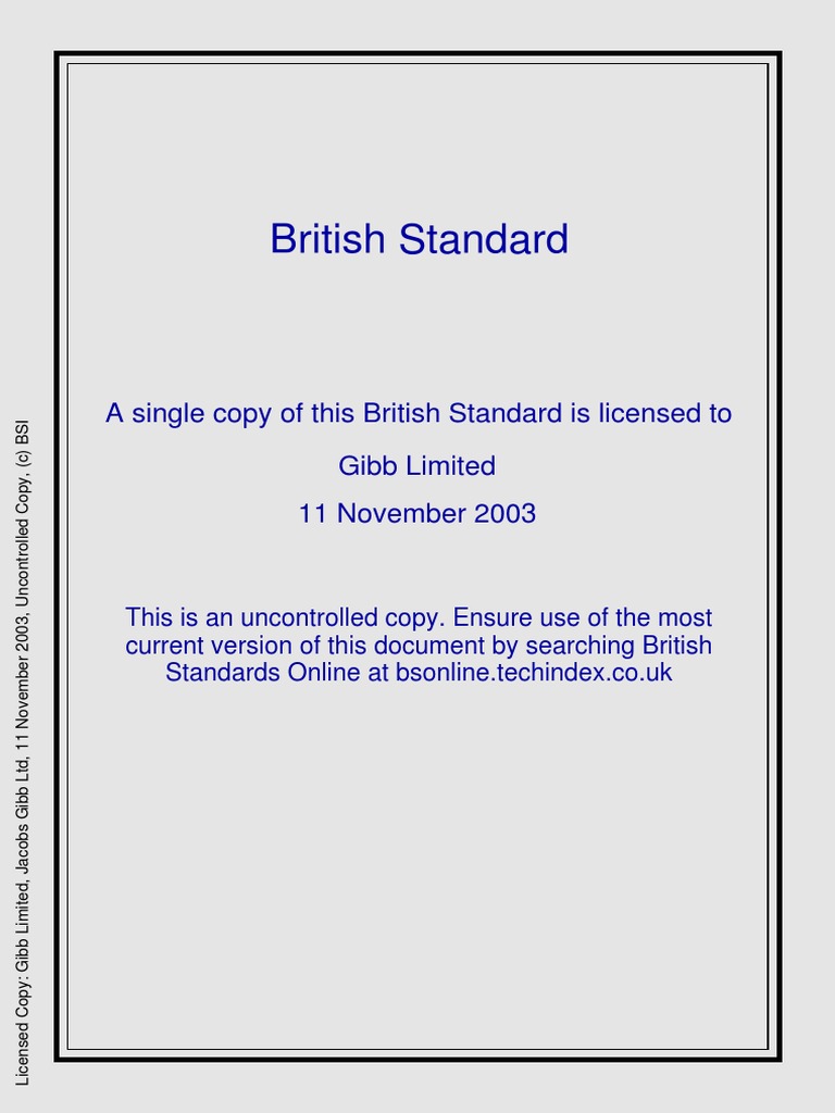 EN 752: British Standard Overview | PDF | Evaluation | Metrology