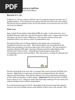LabVeiw For Loop and While Loop | PDF | Control Flow | Iteration