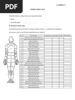 Prosedur Kuesioner Nordic Body Map | PDF