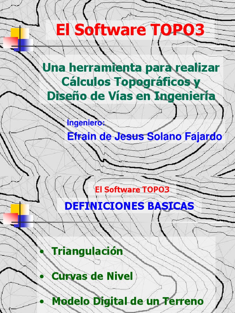 El Software TOPO3, Una Herramienta para Realizar | PDF | Triángulo | Curva