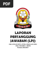 Contoh Laporan Pertanggungjawaban (LPJ) OSIS | PDF | Karier & Perkembangan