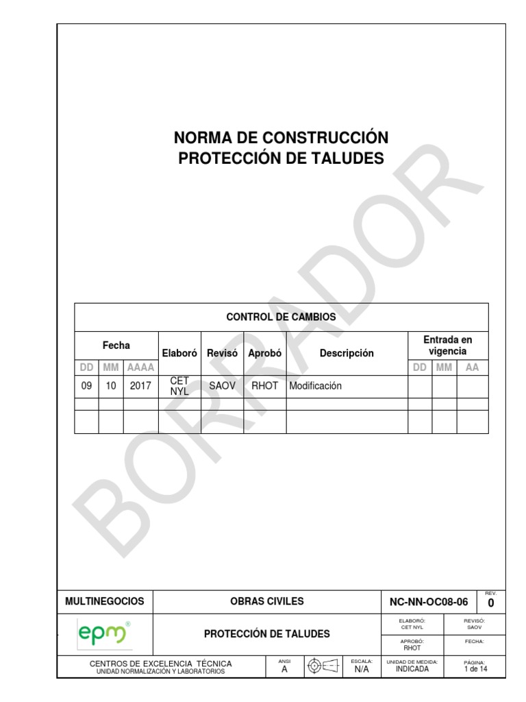 Proteccion de Taludes | PDF | Fertilizante | Siembra