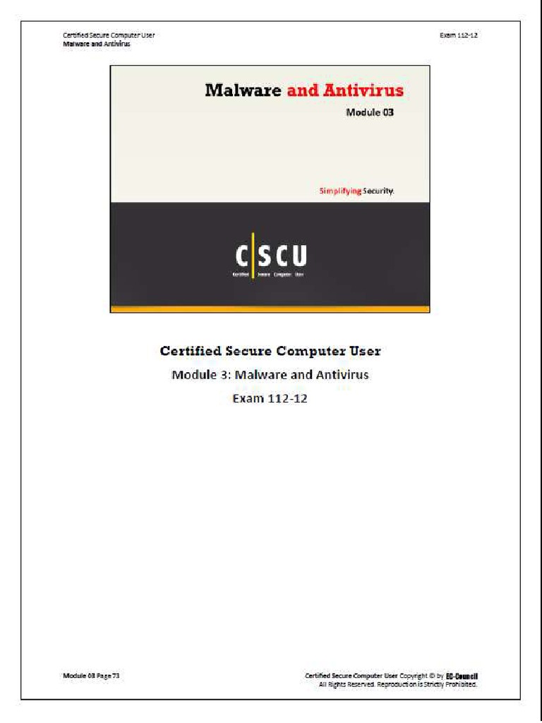 CSCUv2 Module 03 | PDF