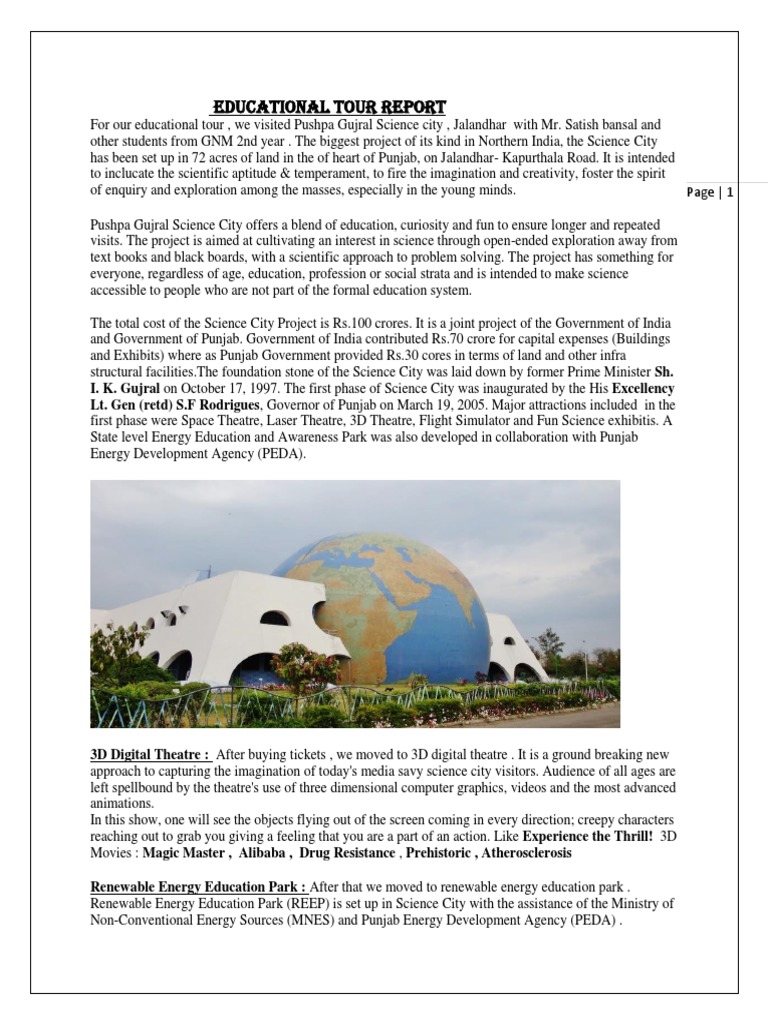 Educational Tour Report | Download Free PDF | Dinosaurs | Heart