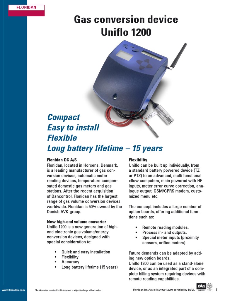Flonidan Uniflo 1200 | PDF | General Packet Radio Service | Modem