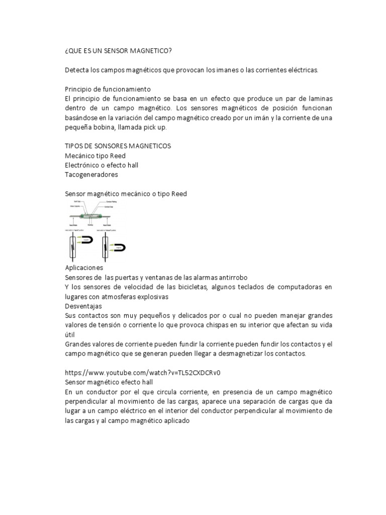 Que Es Un Sensor Magnetico | PDF | Humedad | Sensor