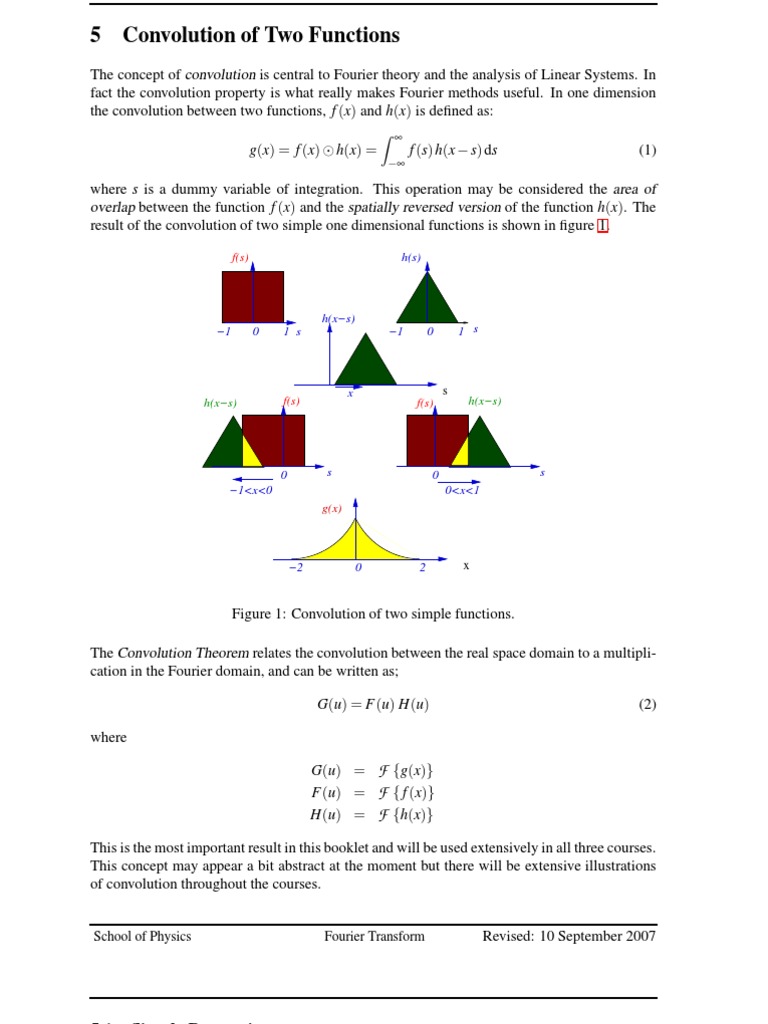 Convolution | PDF | Convolution | Fourier Transform