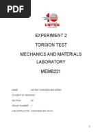 Torsion Test Lab Report | PDF | Fracture | Deformation (Engineering)