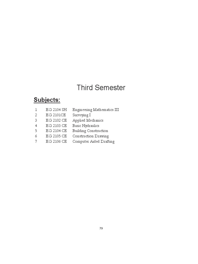 Third Sem Routine | PDF