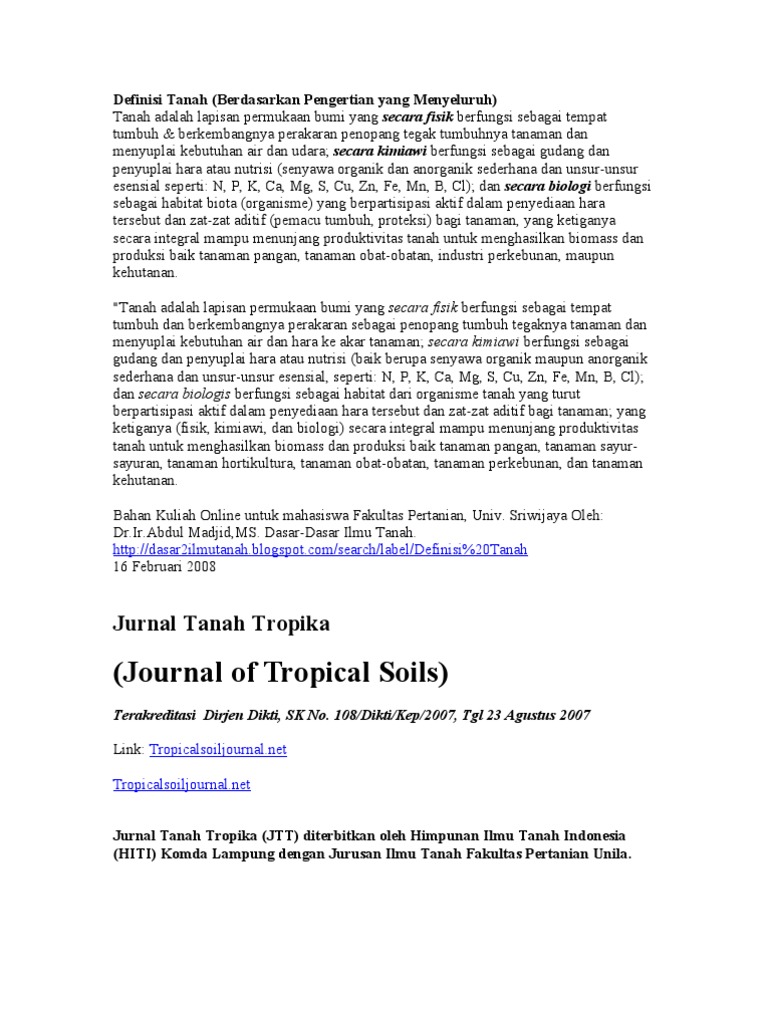 Definisi Tanah | PDF