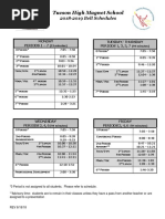 Official Bell Times 2025 | PDF