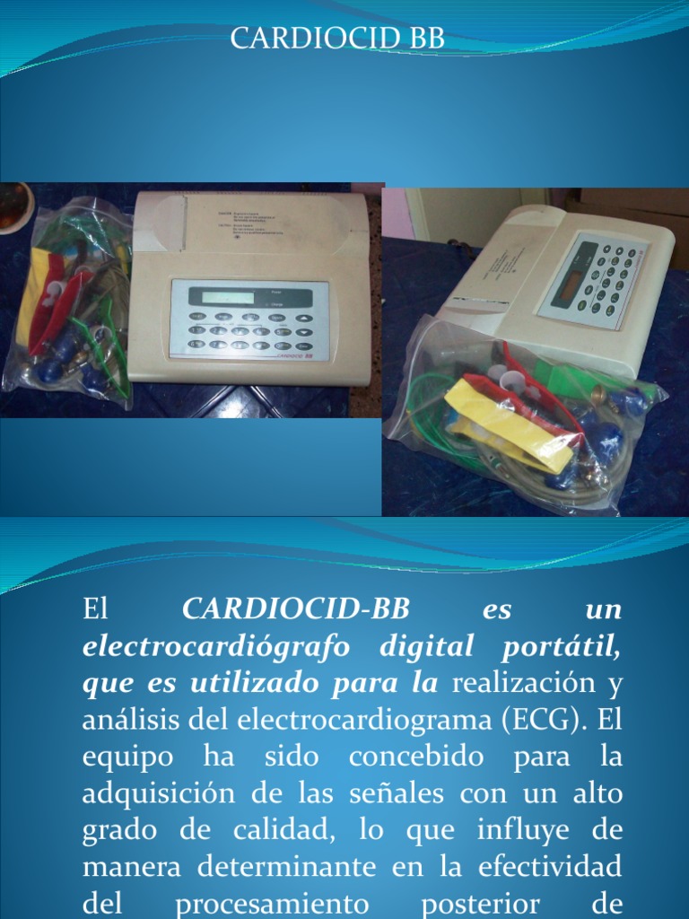 Electrocardiógrafo Digital Cardiocid BB | PDF | Unidad Central de procesamiento | Memoria de ...