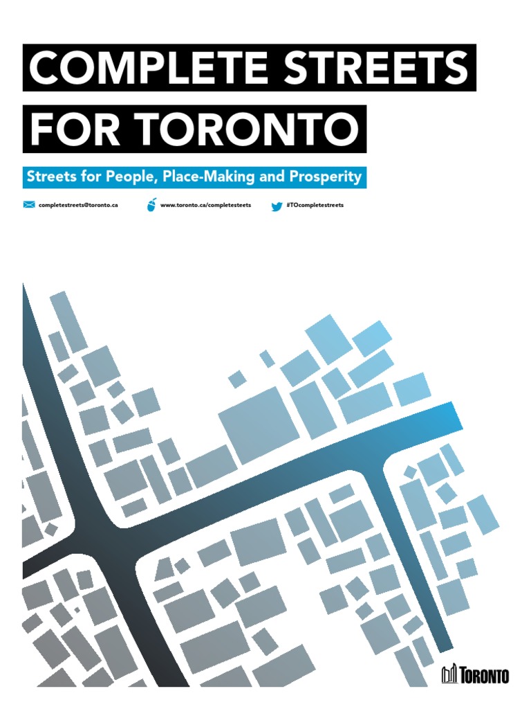 Toronto Complete Streets Guidelines Public Panels June 2015 | PDF ...