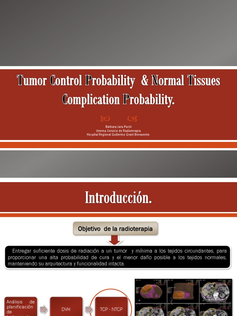 TCP y NTCP | PDF | Terapia de radiación | Modelo matemático