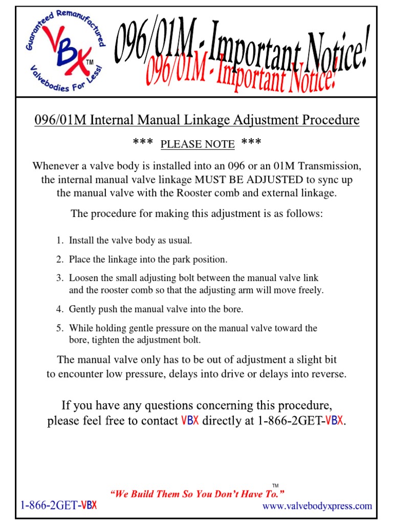 01m Manual Valve Adjustment | PDF | Home & Garden