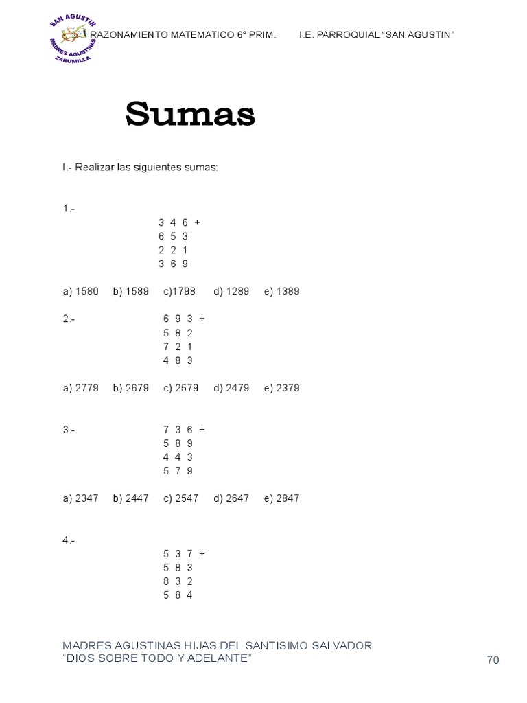 Raz Mate 2do Periodo 6to Primaria Smdp2005 | PDF | Sustracción | División (Matemáticas)