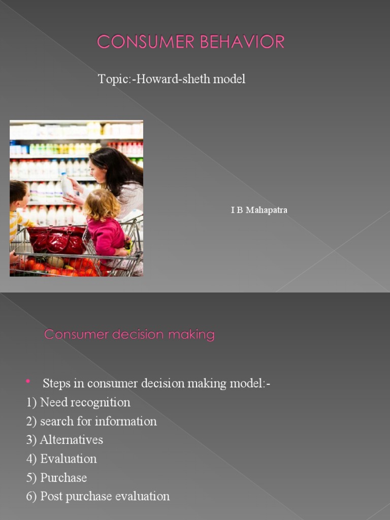 Howard-Sheth Model of Consumer Behavior | PDF | Behavior | Brand