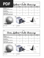 One Point Perspective Cube | PDF | Perspective (Graphical) | Space
