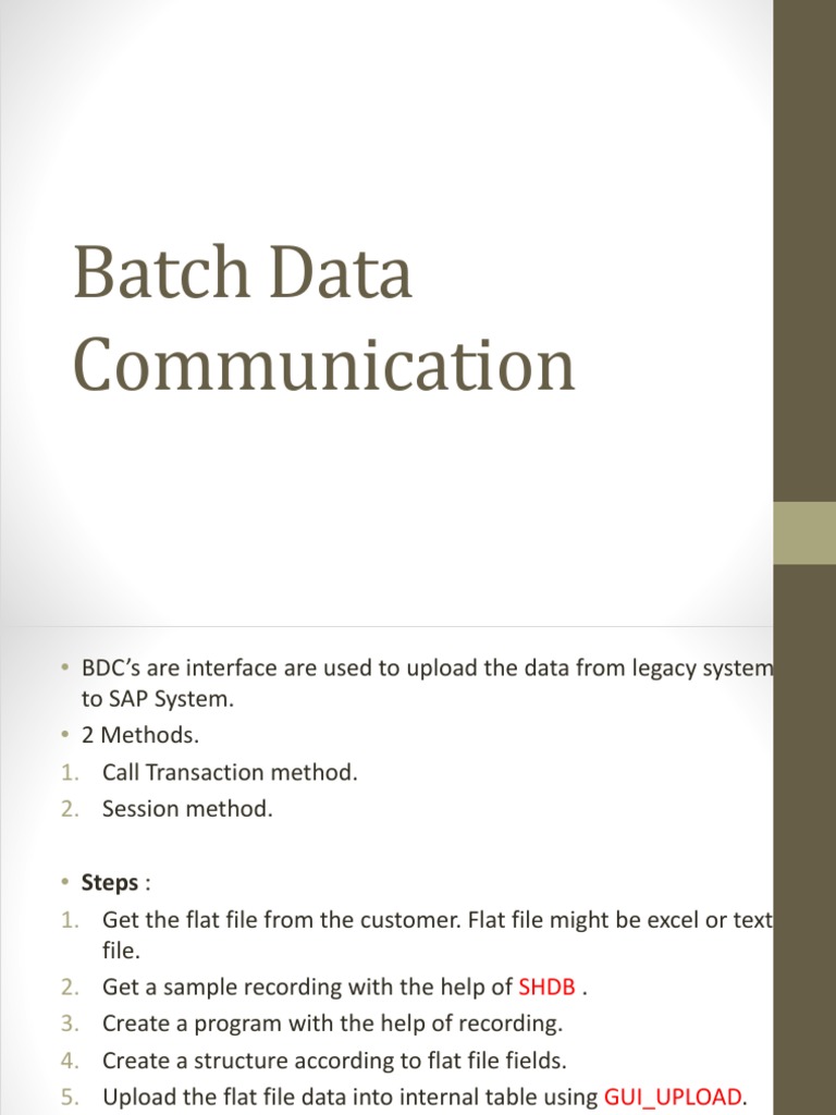 Batch Data Communication | PDF | Filename | File Format