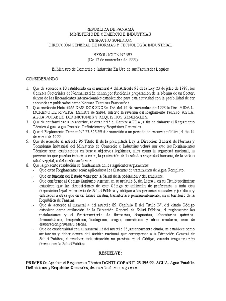 Copanit 23 395reglamentotecnico 99 PDF | PDF | Aluminio | Agua