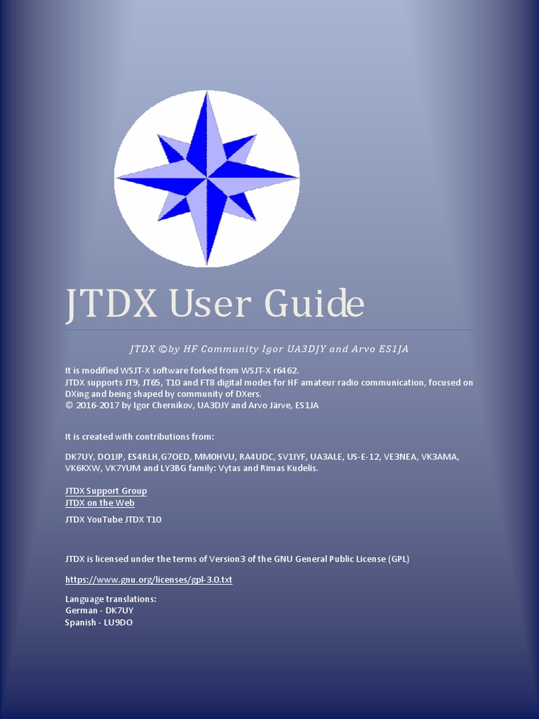 JTDX User Manual en 2018-01-08 | PDF | Radio | Computer File