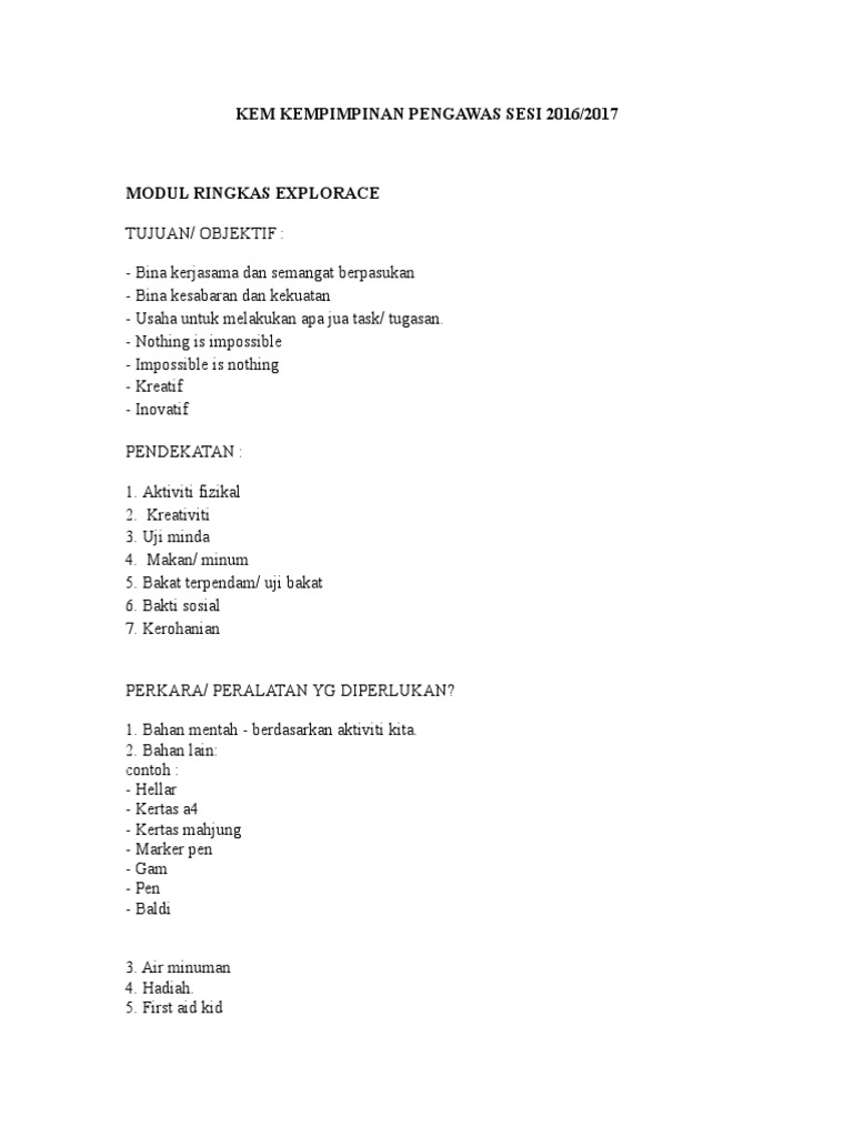 Modul Explorace | PDF