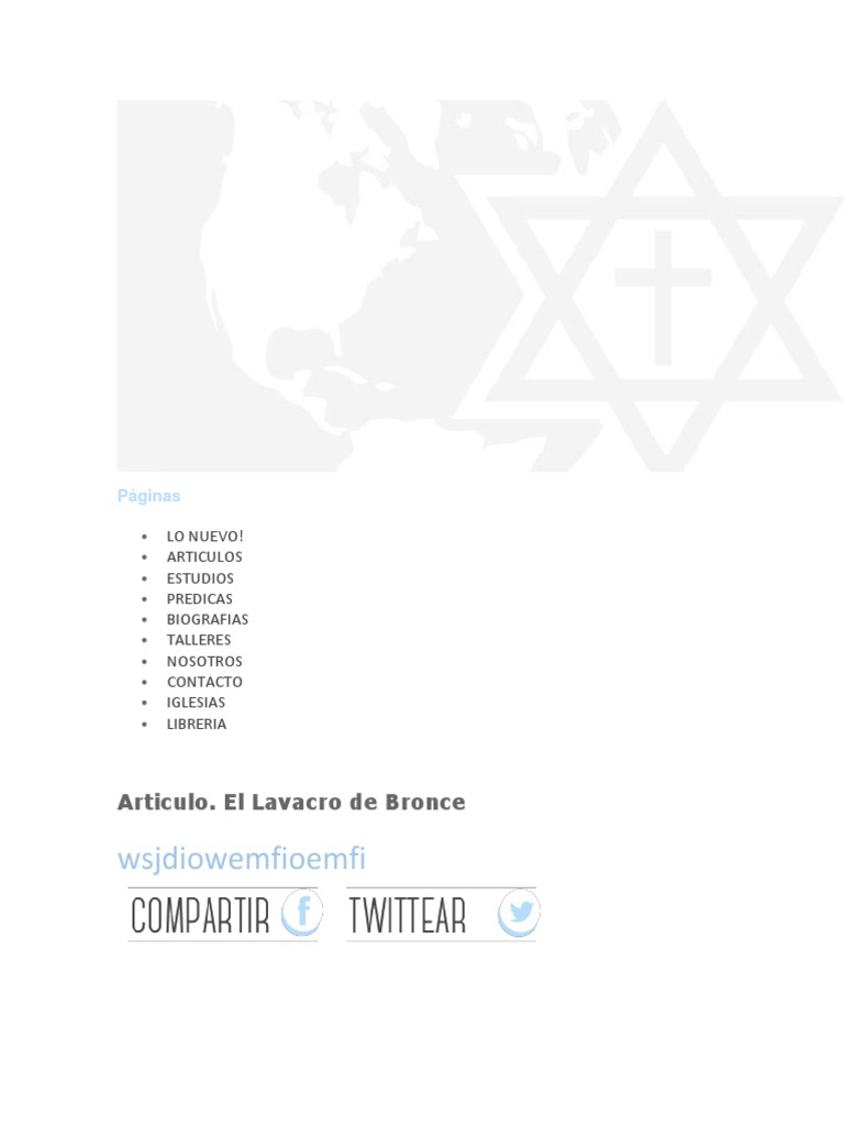 Lavacro de Bronce | PDF | Cristo (título) | Alma