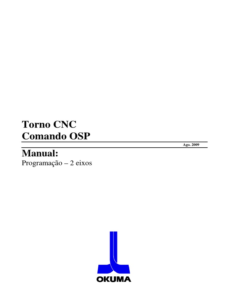 Manual de Programação para Torno CNC - 2 Eixos | PDF | Sistema de ...