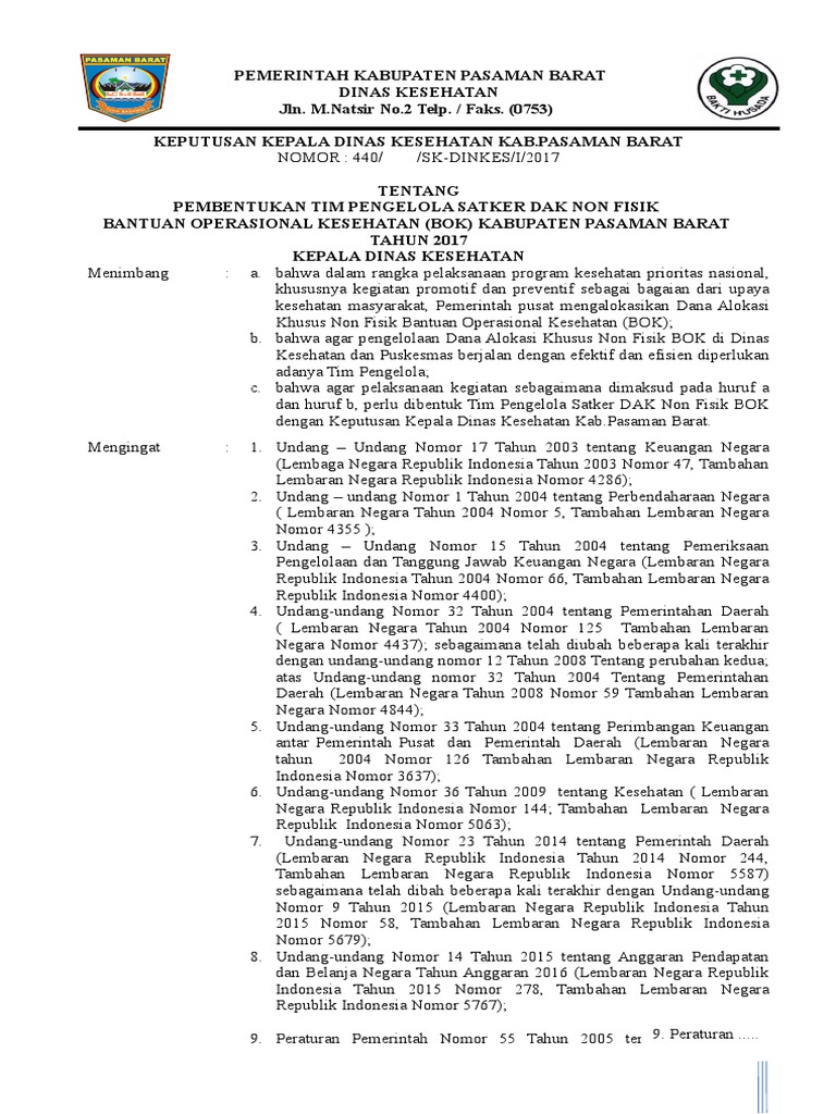 SK Tim BOK Oke | PDF