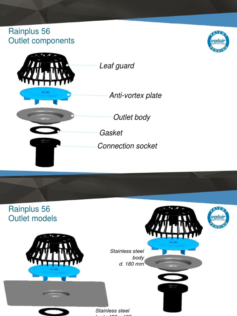 Rainplus Outlet Components Overview | PDF | Building Materials ...