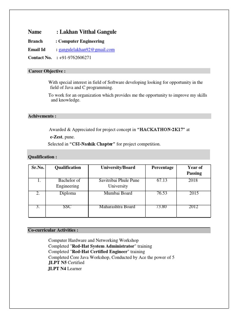 Name: Lakhan Vitthal Gangule | PDF | Internet Of Things | Java ...
