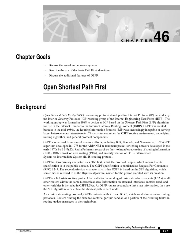 Open Shortest Path First: Chapter Goals | PDF | Routing | Router ...