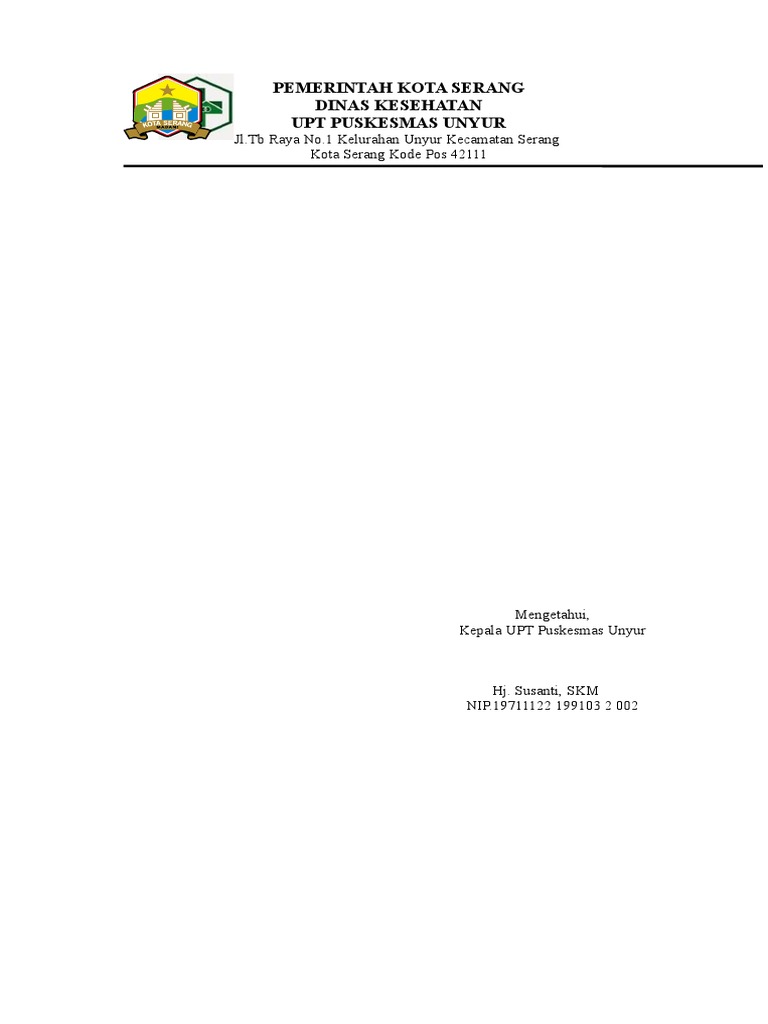 Contoh Cop Surat | PDF