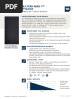 First Solar Series 7 TR1 Module Specs | PDF | Photovoltaics | Solar Panel